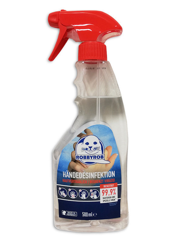 Robbyrob Händedesinfektion Sprühflasche 500 ml | schloffer.eu